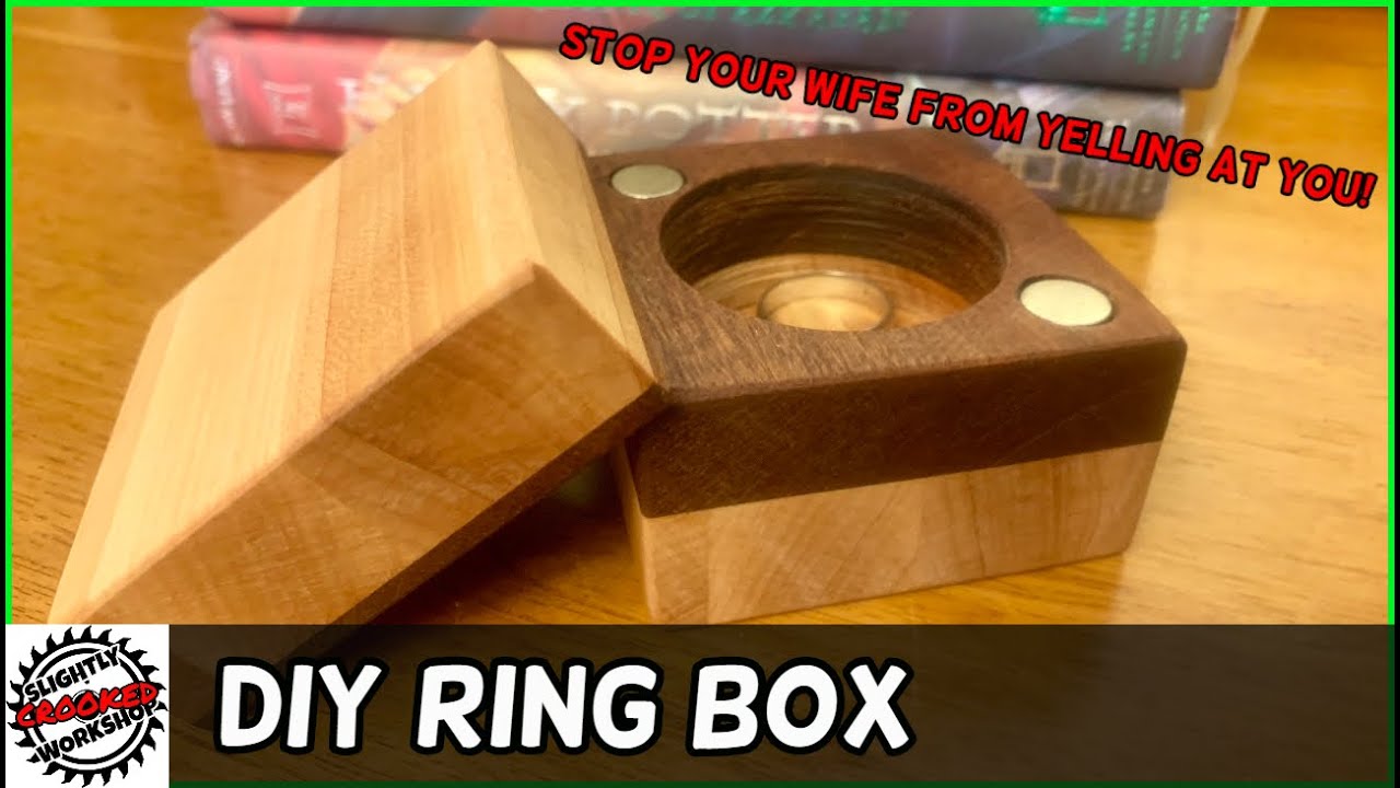 DIY Ring Box with Magnetic Top - YouTube