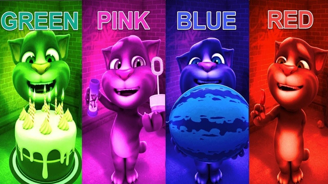 Baby learn Colors and Play Talking Tom Colours, Kids Fun Color ...