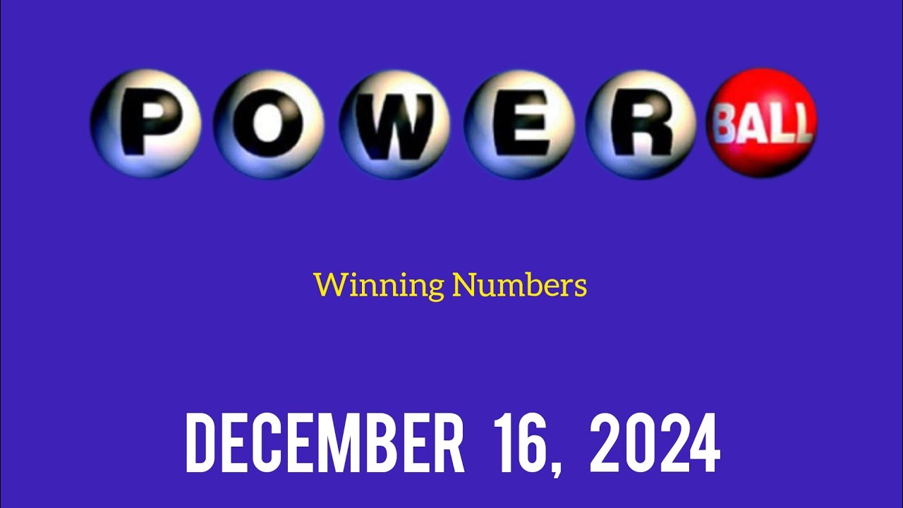 Powerball winning numbers December 16, 2024 - YouTube