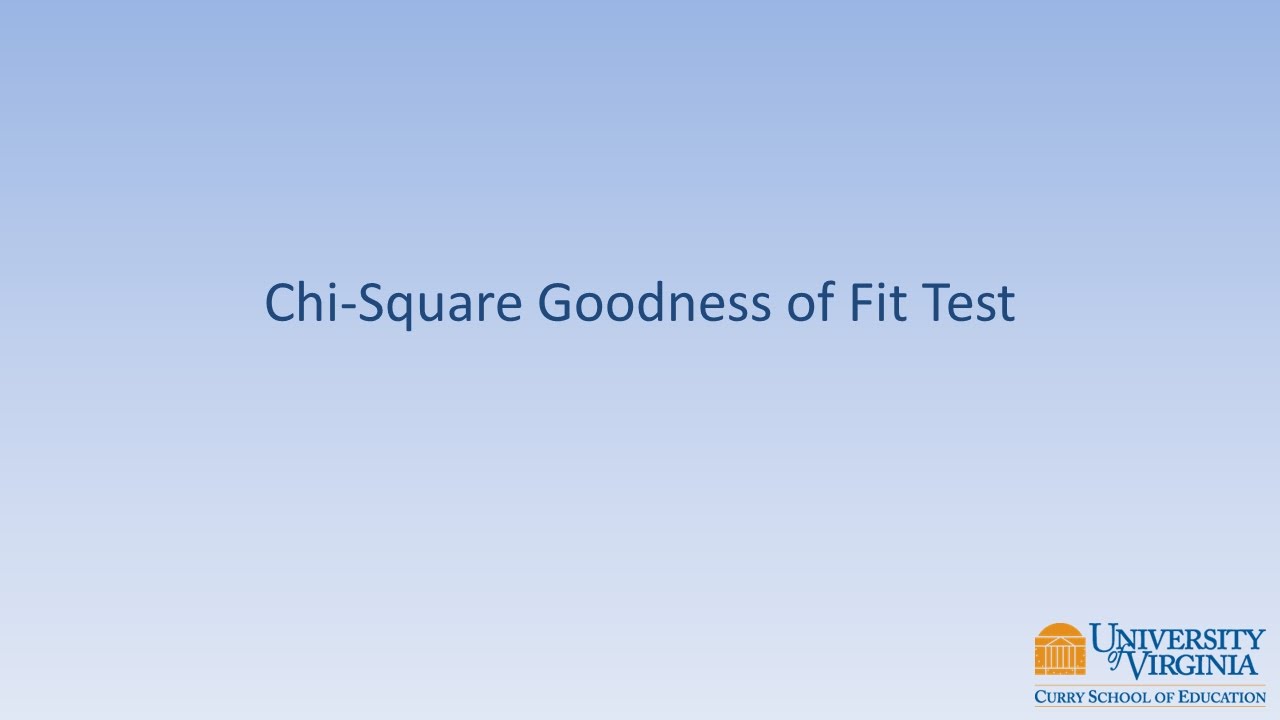 How To: Chi-Square Goodness of Fit Test - YouTube