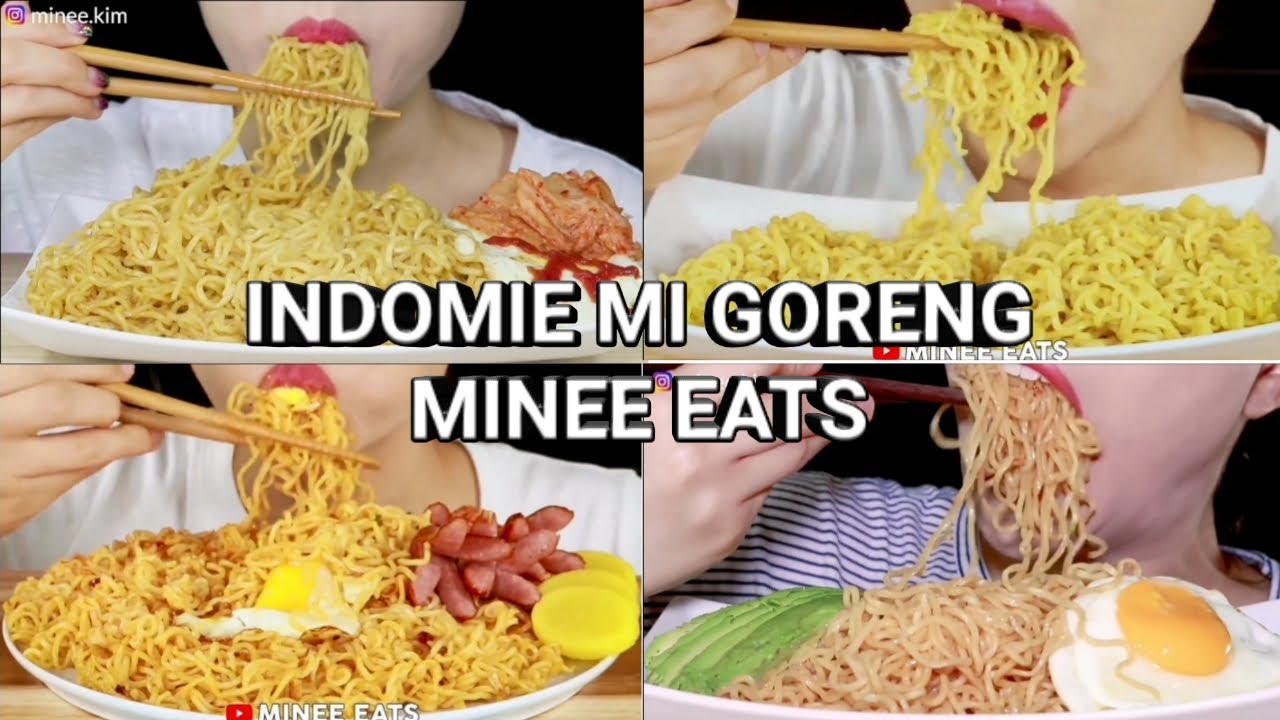 Indomie Mi Goreng Mukbang | Minee Eats Compilation - YouTube