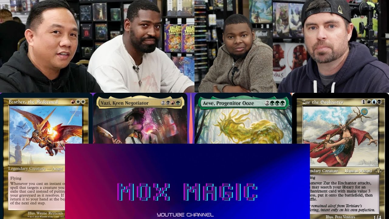 Mox Magic #2 Feather vs Zur vs Vazi, Keen Negotiator vs Aeve ...