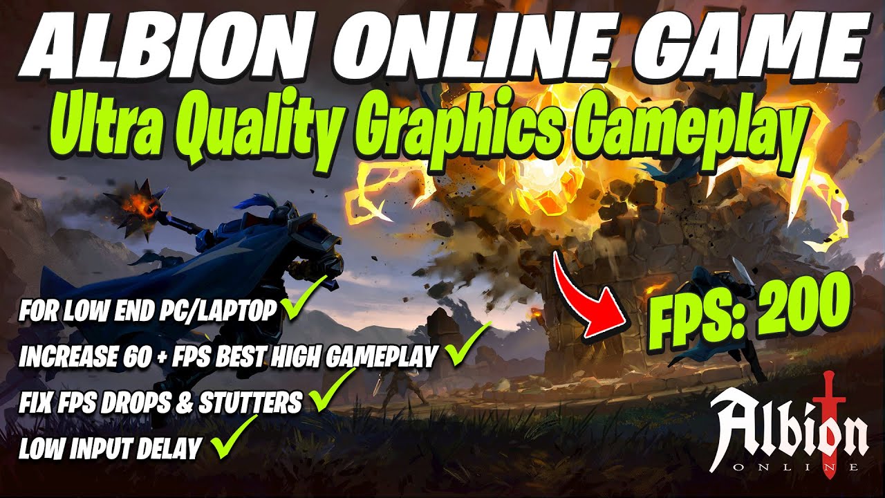 Albion Online How to boost FPS and Ultra Quality Graphics For low end ...