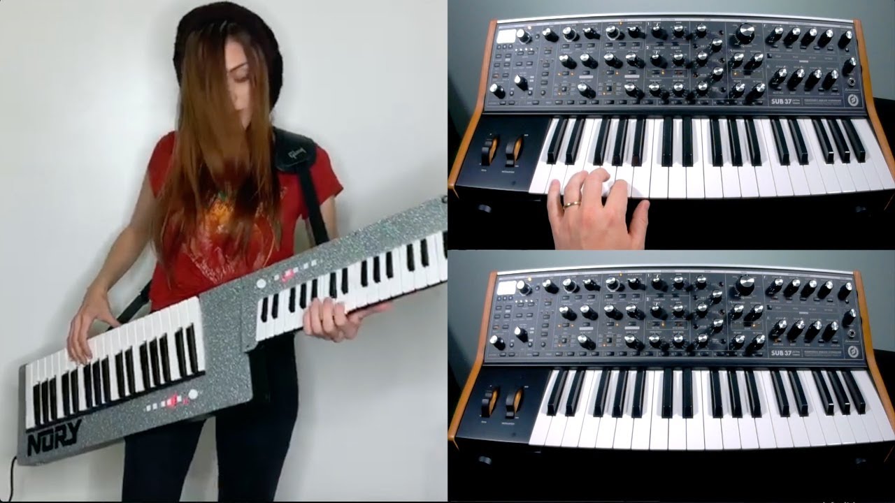 Cool Spot - Off Da Wall (double keytar + Moog cover) - YouTube