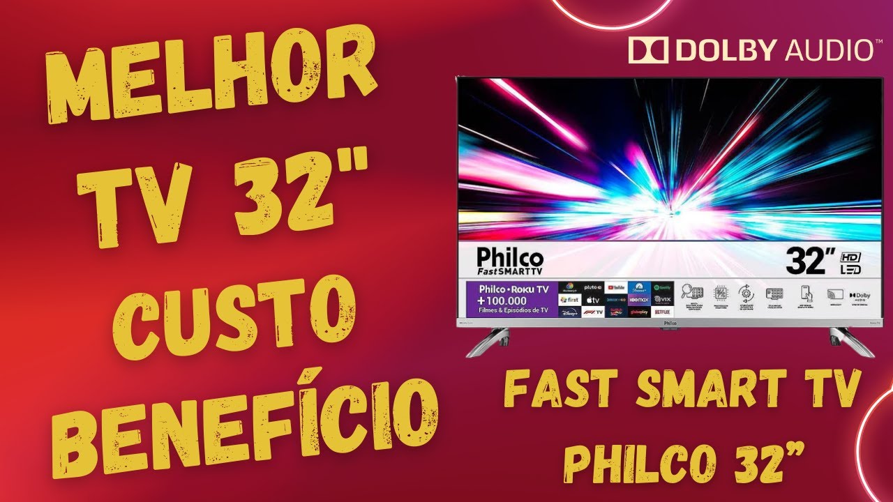 Melhor TV 32" custo-benefício | Smart TV Philco 32” PTV32G7PR2CSBLH ...