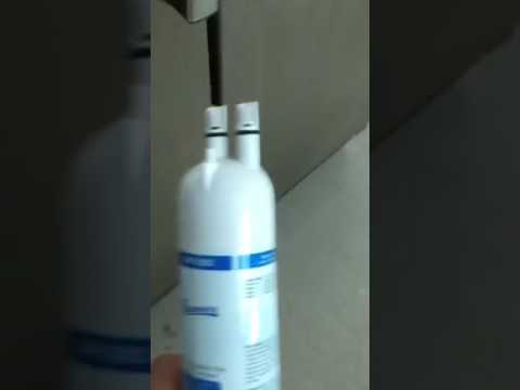 How do I replace a water filter on a whirlpool refrigerator - YouTube