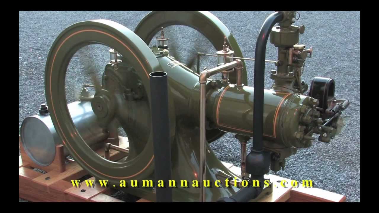 Mogul Stationary 6 hp - Aumann Auctions - Lake Side Farm Auction - YouTube