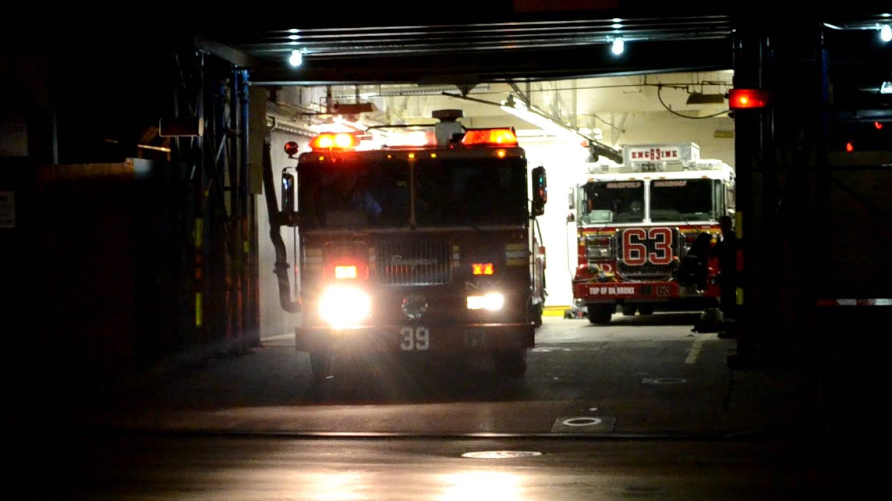 Bronx, FDNY Ladder 39 Responding HD - YouTube