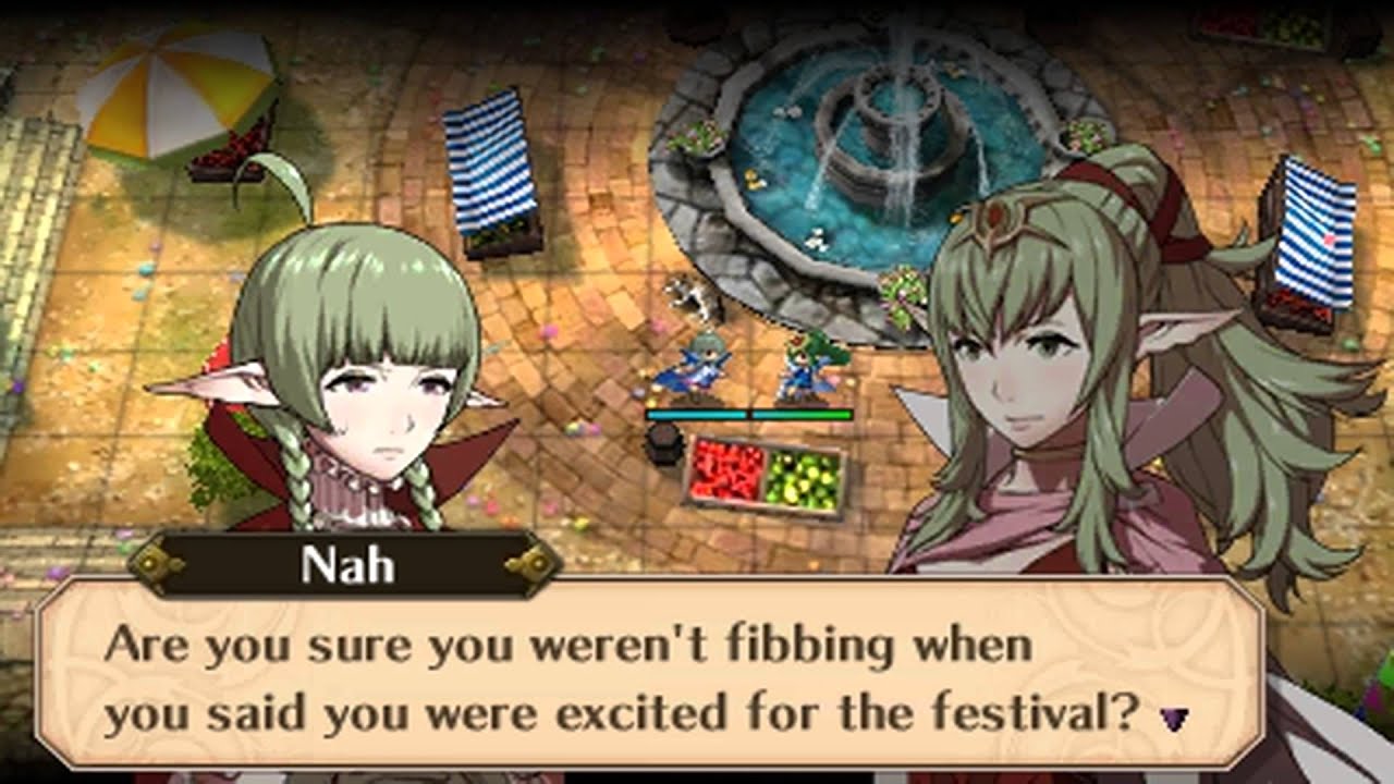 Fire Emblem Awakening - Nah & Tiki Harvest Scramble Conversations - YouTube