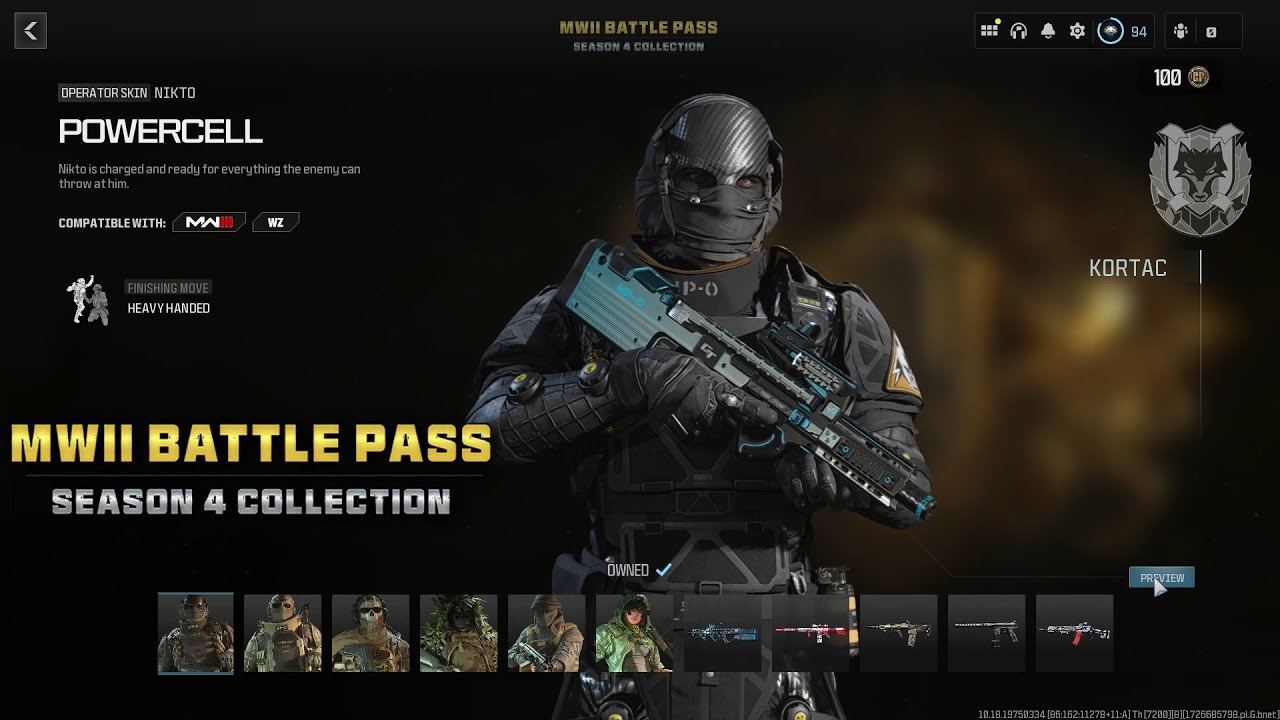 MWII Battle Pass Season 4 Collection - Store View Showcase - YouTube