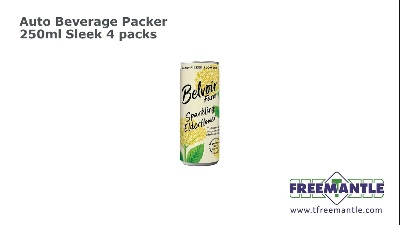 Beverage can packer for 4, 6, 8 & 12 packs - YouTube