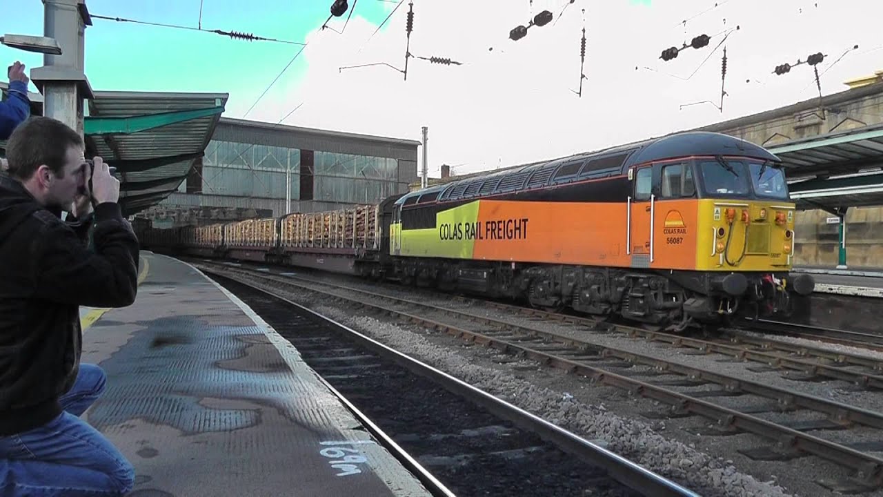 Colas Rail Class 56 No 56087 at Carlisle With 6J37 Carlisle to Chirk ...