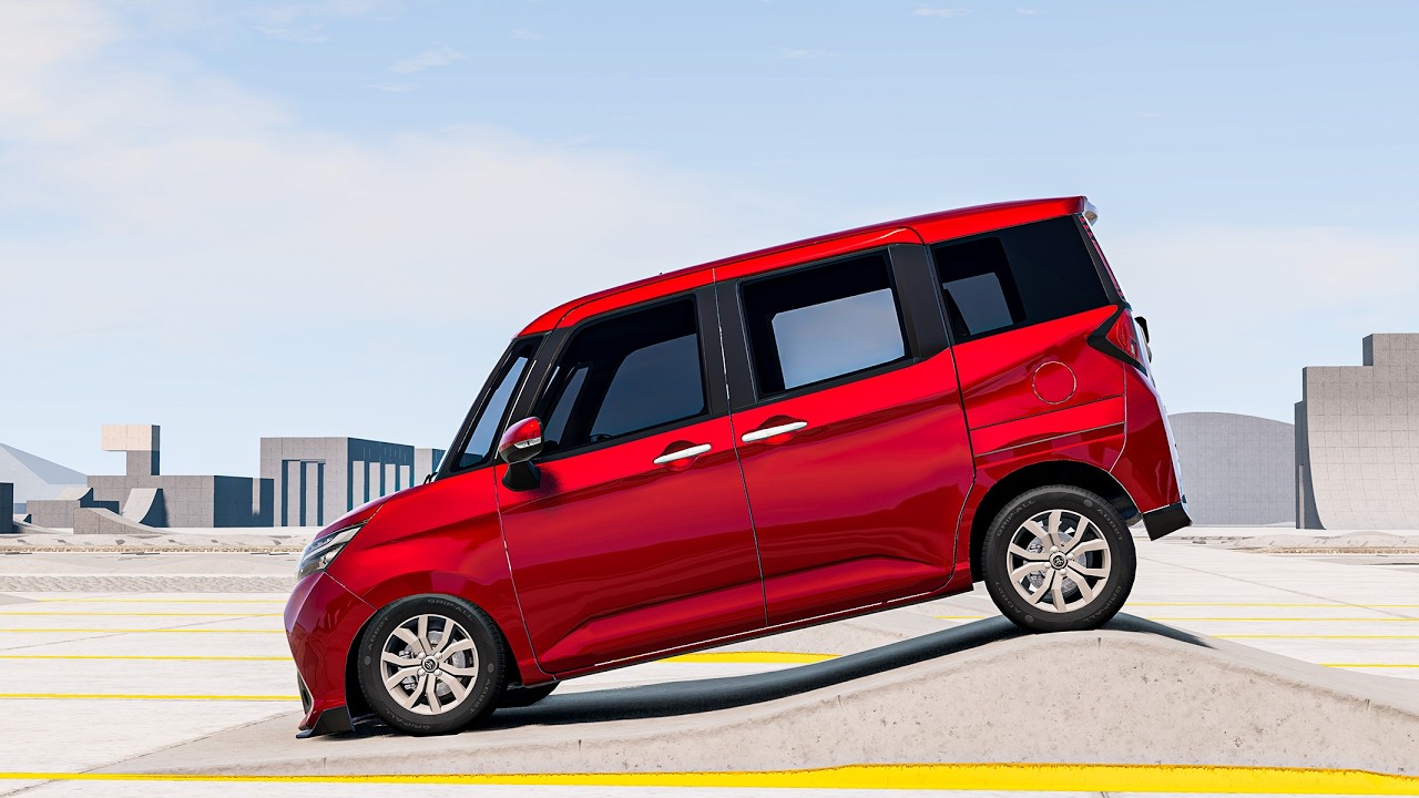 Toyota Tank Suspension Test – BeamNG.drive | Mini MPV vs Extreme ...