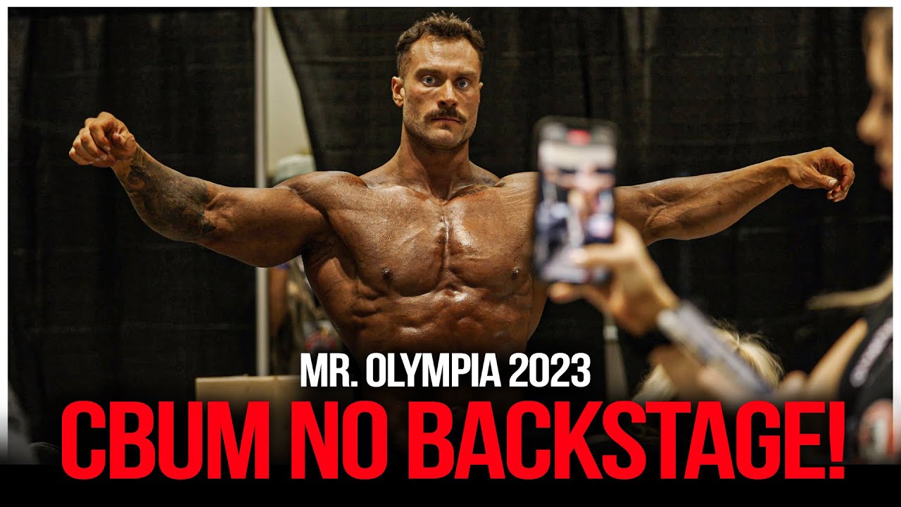 CBUM NO BACKSTAGE DO MR OLYMPIA 2023!! | *minutos antes do palco* - YouTube