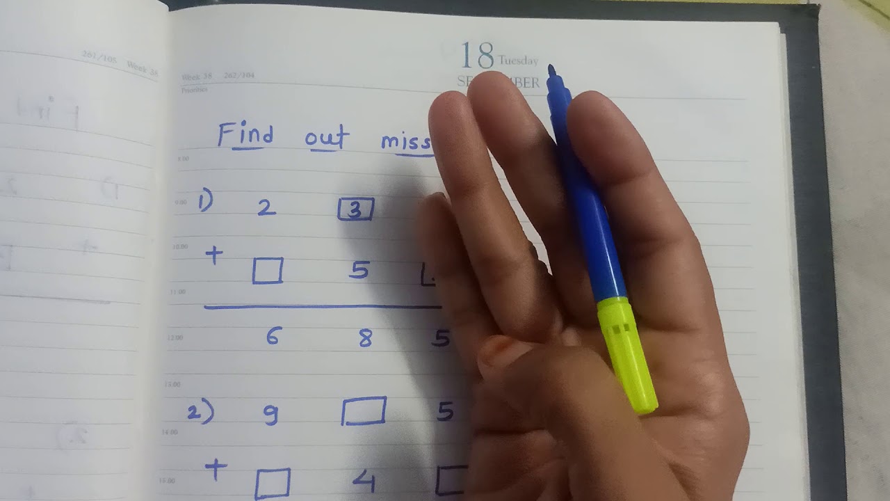 5th Maths 2 1 Q D How To Find Out Missing Digits In Without Regrouping 5th Maths 2 1 Q D How To Find Out Missing Digits In Without Regrouping