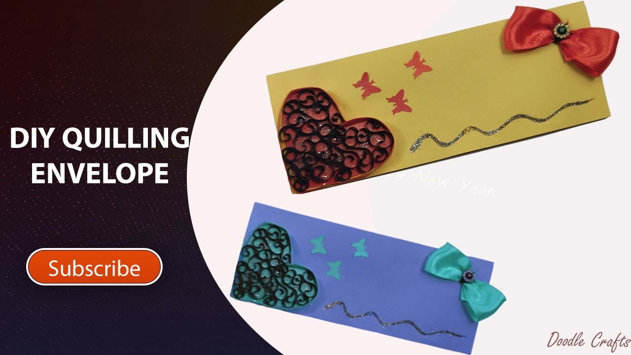 How To Make Paper Weaved Quilling Envelope | DIY Quilled Shagun ...