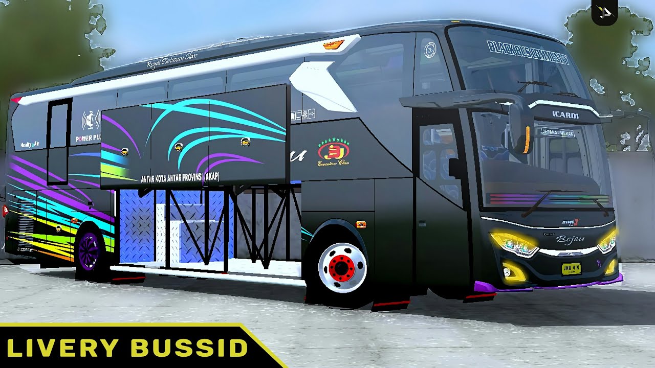 LIVERY BUSSID BEJEU JB3+ SHD CVT MD CREATION - YouTube