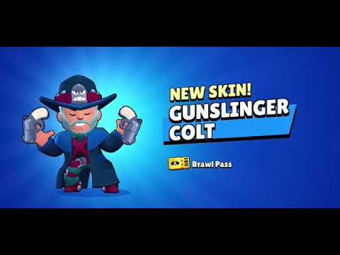 Season 6 Brawl Pass is here! Buying Gunslinger Colt Brawl stars - YouTube