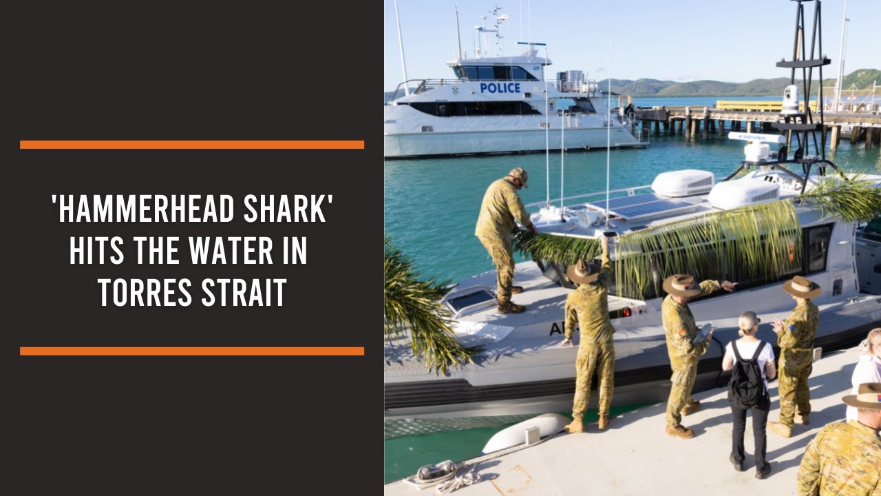 'Hammerhead shark' hits the water in Torres Strait - YouTube