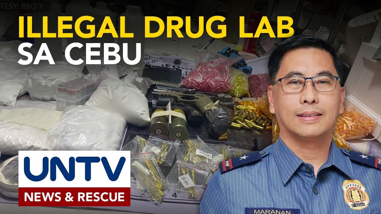Illegal drug lab, nadiskubre sa Cebu City; isang suspek, arestado - YouTube