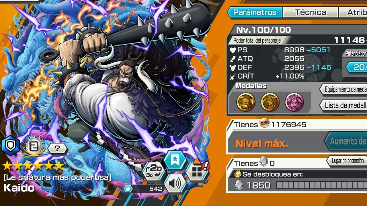 [LA CRIATURA MAS PODEROSA] KAIDO LV.100 RANKING SS |ONE PIECE BOUNTY ...
