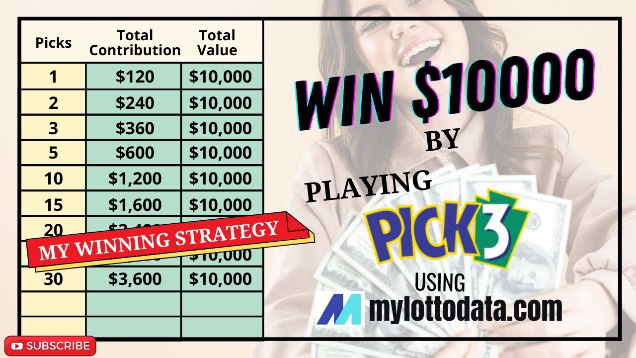 Win 10000$ Playing Pick 3 using "Consecutive Draws strategy" 🔥 Pick 3 ...