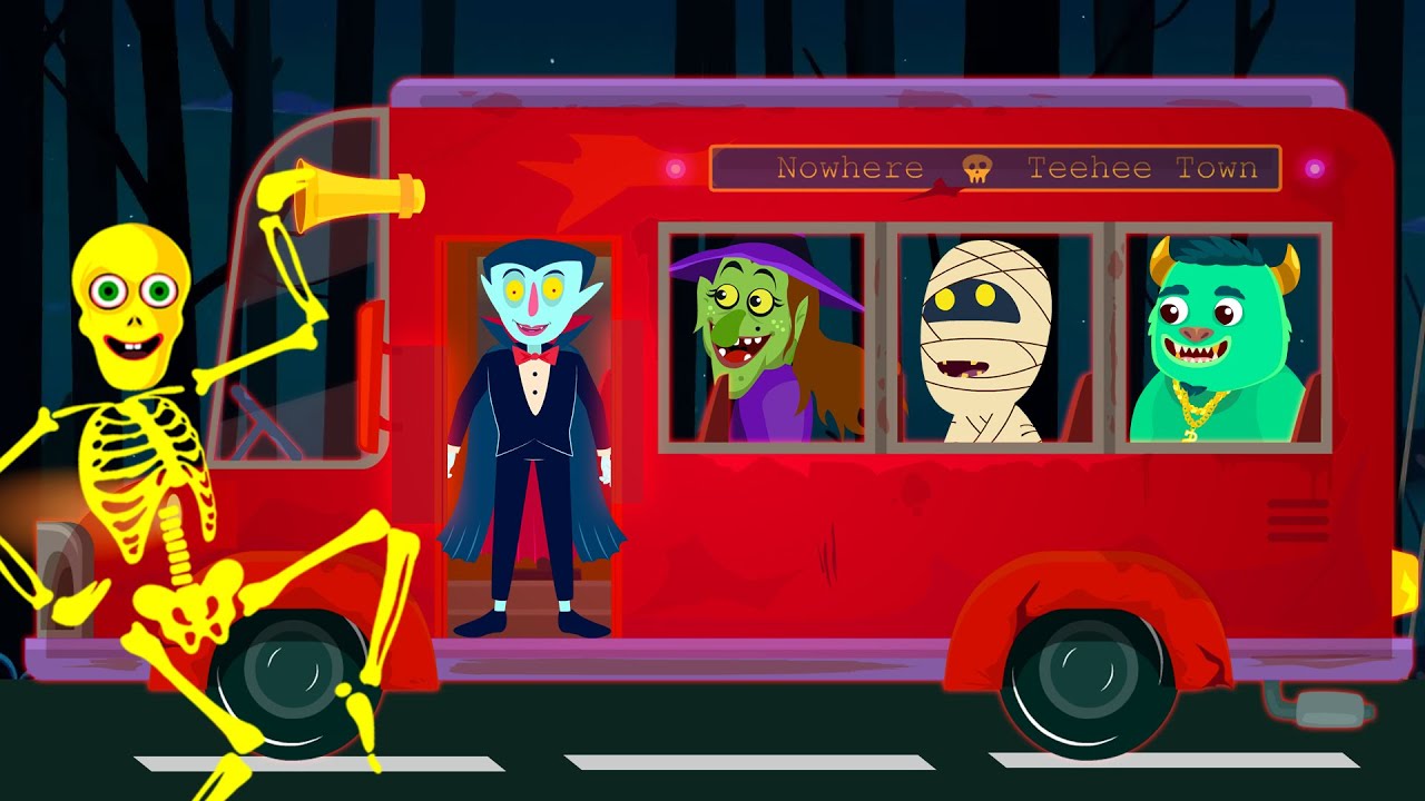 Wheels On The Bus With Zombies | Creepy Scary Nursery Rhymes For Kids ...