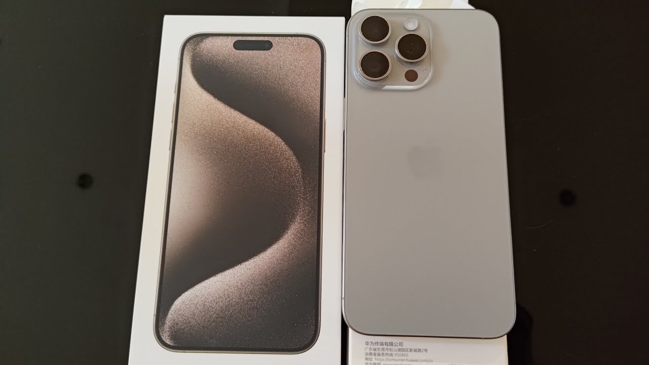 iPhone 15 Pro Max Natural Titanium UK Retail Unboxing - YouTube