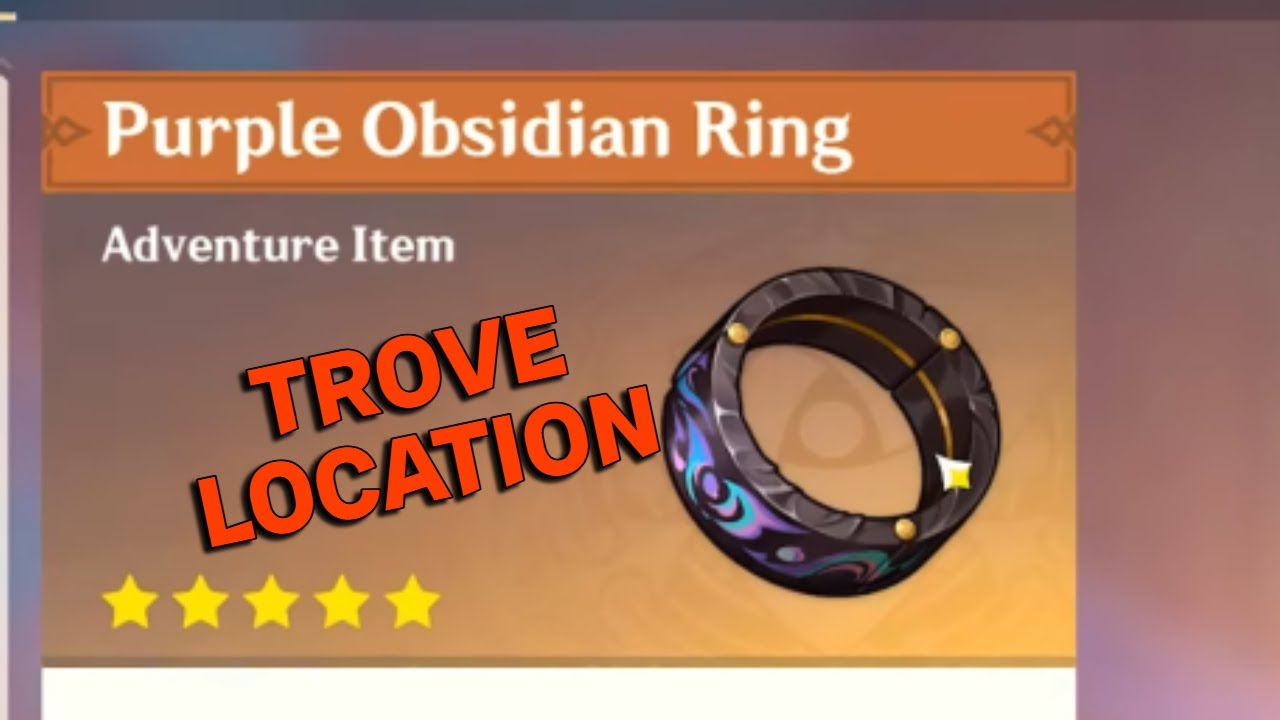 Purple Obsidian Ring item use location (Masters of the Nightwind locale ...