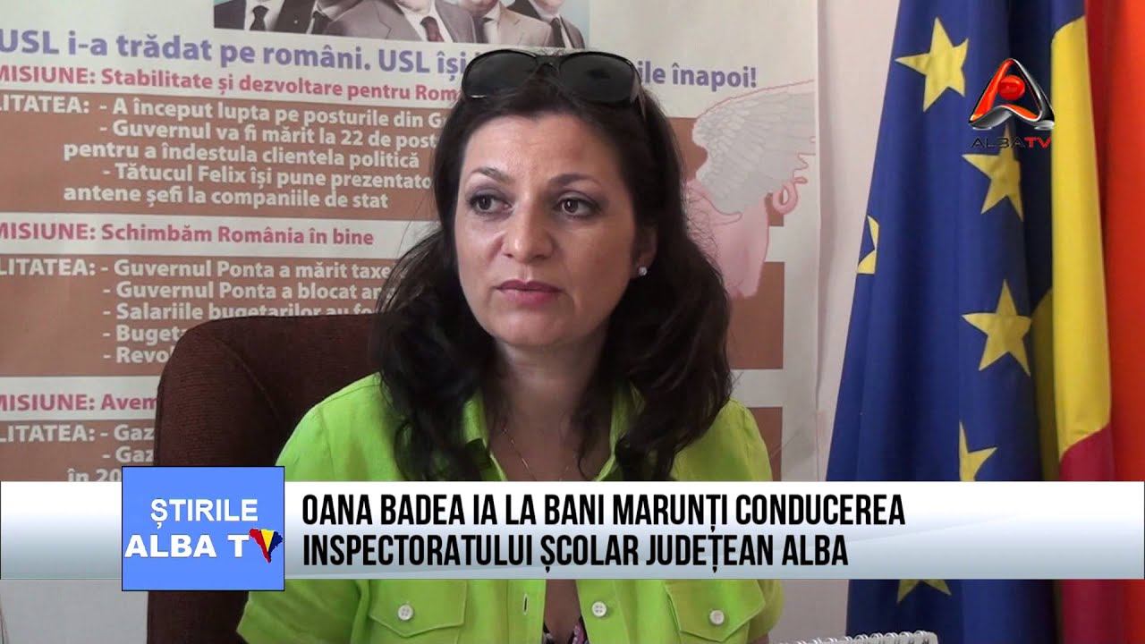 Oana Badea ia la bani marunti conducerea Inspectoratului Scolar ...