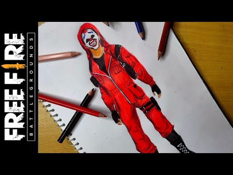 BADGE 99 DRAWING | RED CRIMINAL BUNDLE DRAWING |FREE FIRE DRAWING - YouTube