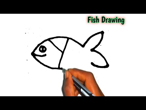 How To Draw A Fish From Y Letter l Fish Drawing Step By Step For ...