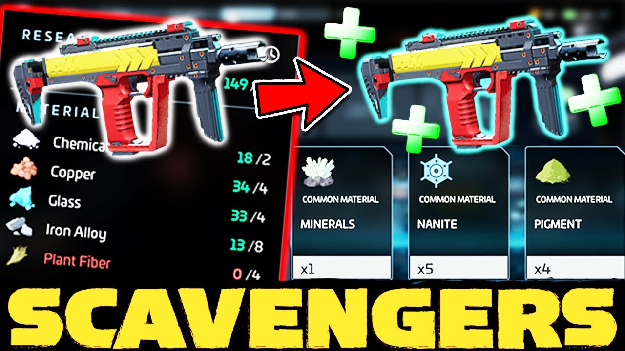 Scavengers (NEW GAME!) HOW TO CRAFT THE BEST WEAPONS!! (OVER POWERED ...