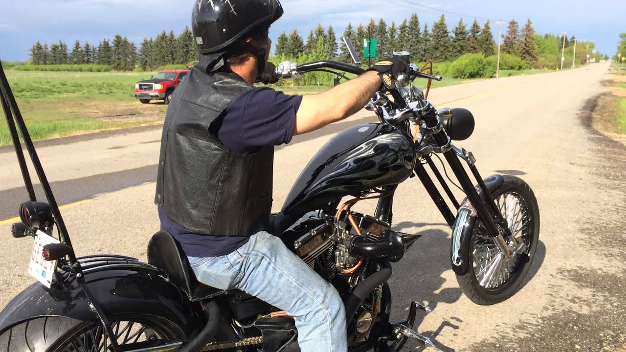 Ultima Black Gem 113 "Black Raven Chopper" First Ride! #3 - YouTube