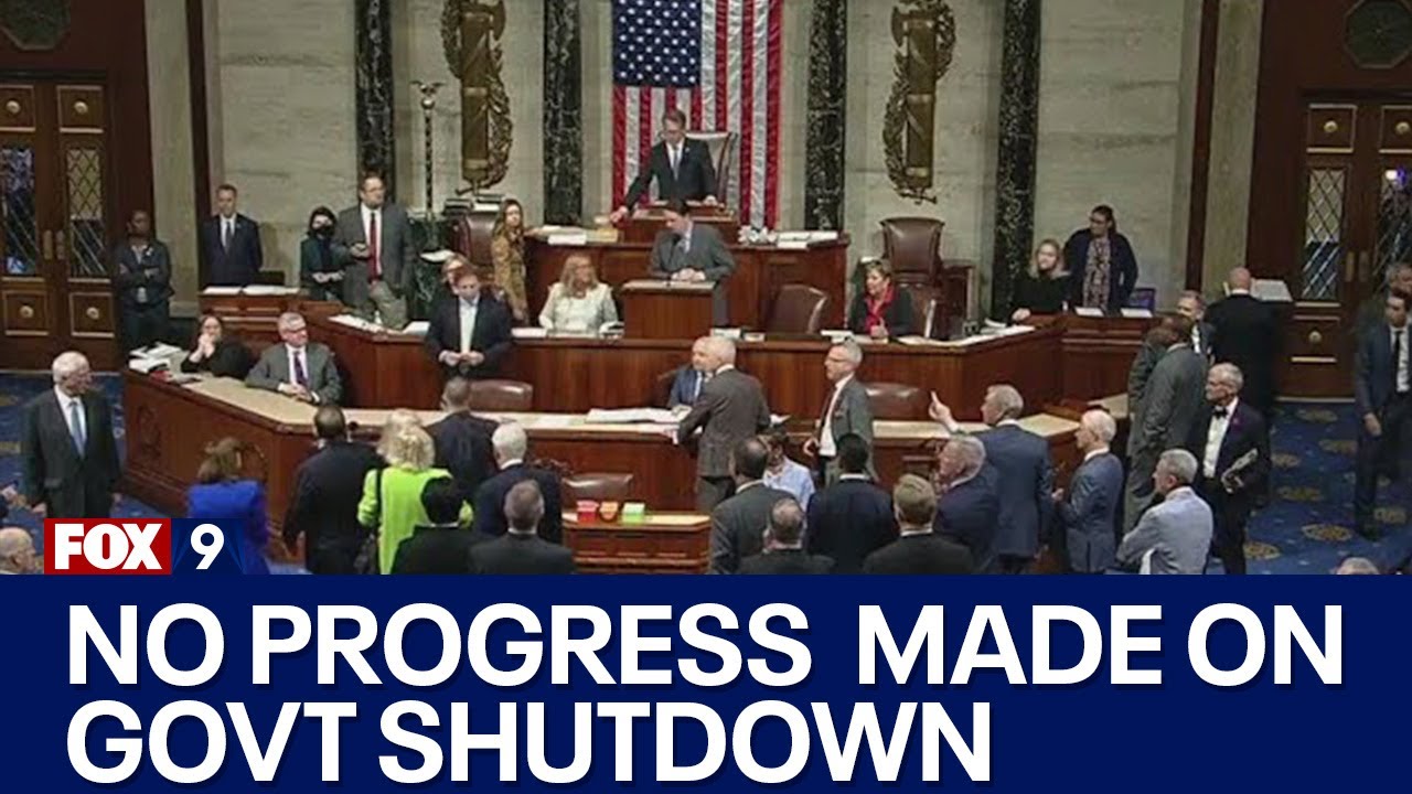 No progress made on government shutdown - YouTube