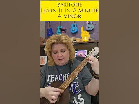 Learn It In A Minute: Baritone ukulele chord A minor #ukulele #uke # ...