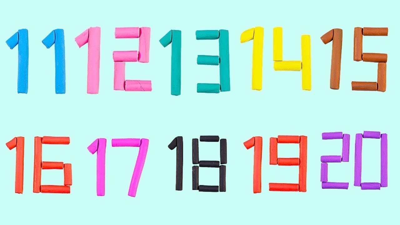 Learn Counting 11 to 20 with Play Doh + More Fun Kids Videos - YouTube