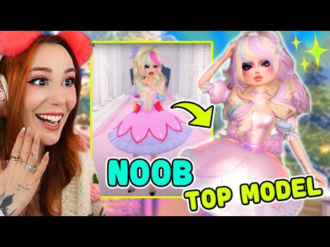 NOOB To TOP MODEL in DTI! New Model To Pro in Dress To Impress on ...