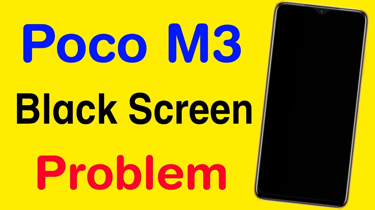 How to Fix Poco M3 Black Screen Problem | Poco M3 Stuck On A Black ...