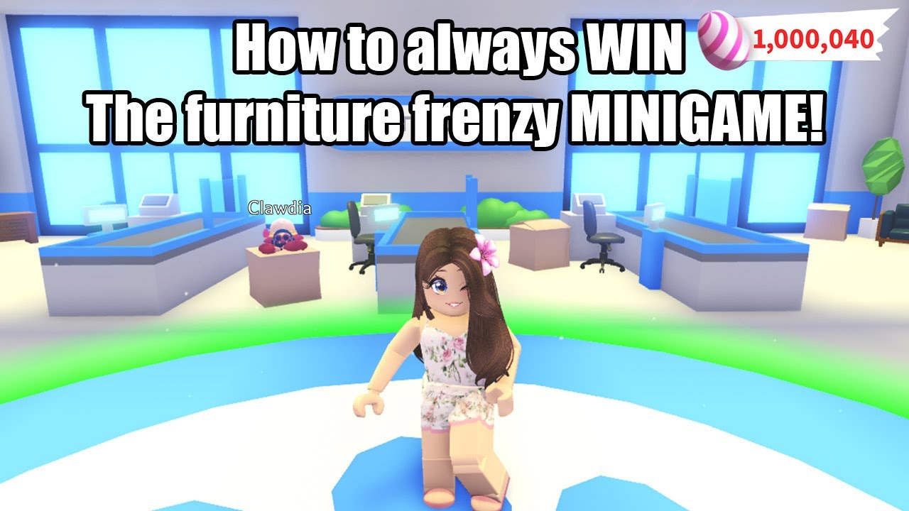 How to ALWAYS WIN the Furniture Minigame in Adopt me! Roblox - YouTube