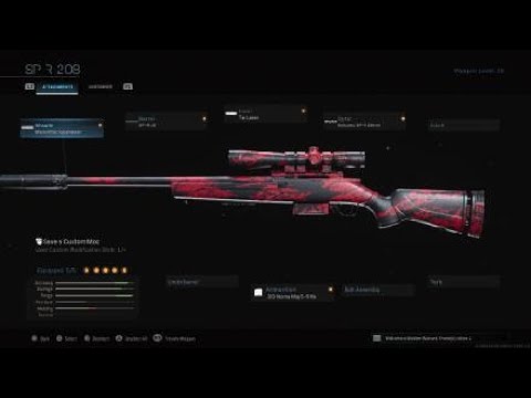 The best spr 208 loadout in Call of Duty Modern Warfare - YouTube
