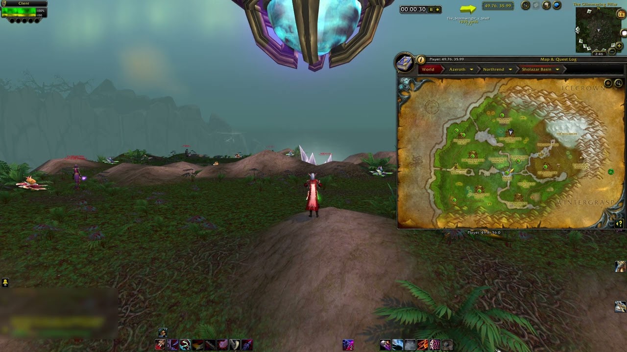 The Glimmering Pillar Location WoW WotLK Classic - YouTube