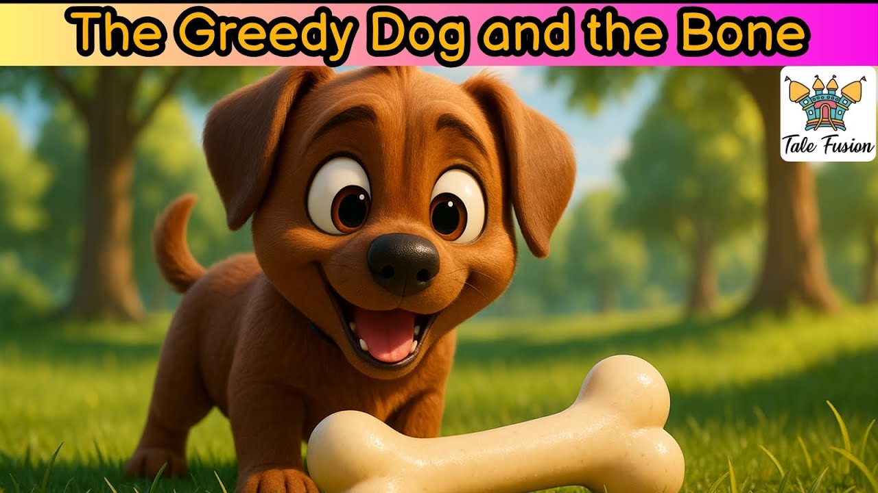 Title: The Greedy Dog and the Bone | Funny Moral Story for Kids | Sing ...