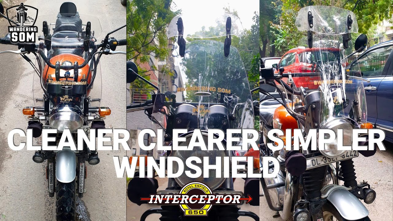 NEW WINDSHIELD FOR INTERCEPTOR | HOW TO REDUCE WIND BUFFETING NOISE ...