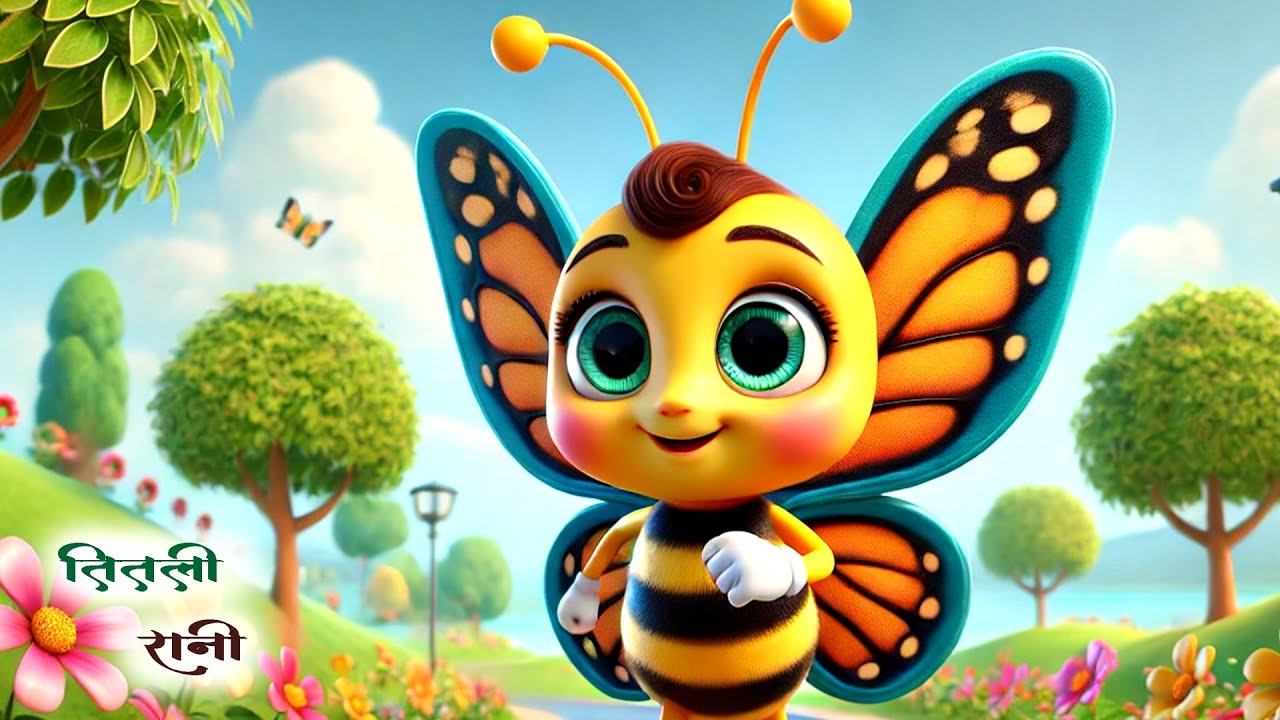 Titli Rani Badi Sayani | kids song | Hindi Rhymes for children |Naaz ...