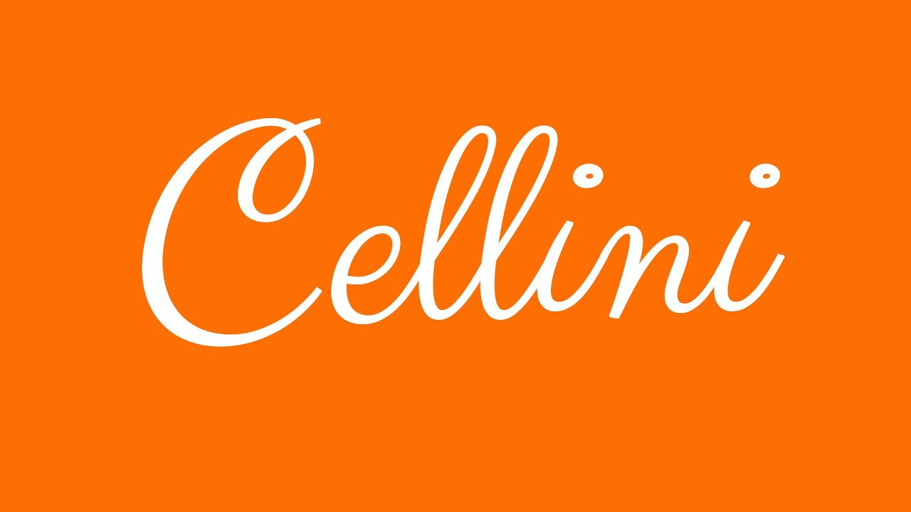Learn how to Sign the Name Cellini Stylishly in Cursive Writing - YouTube
