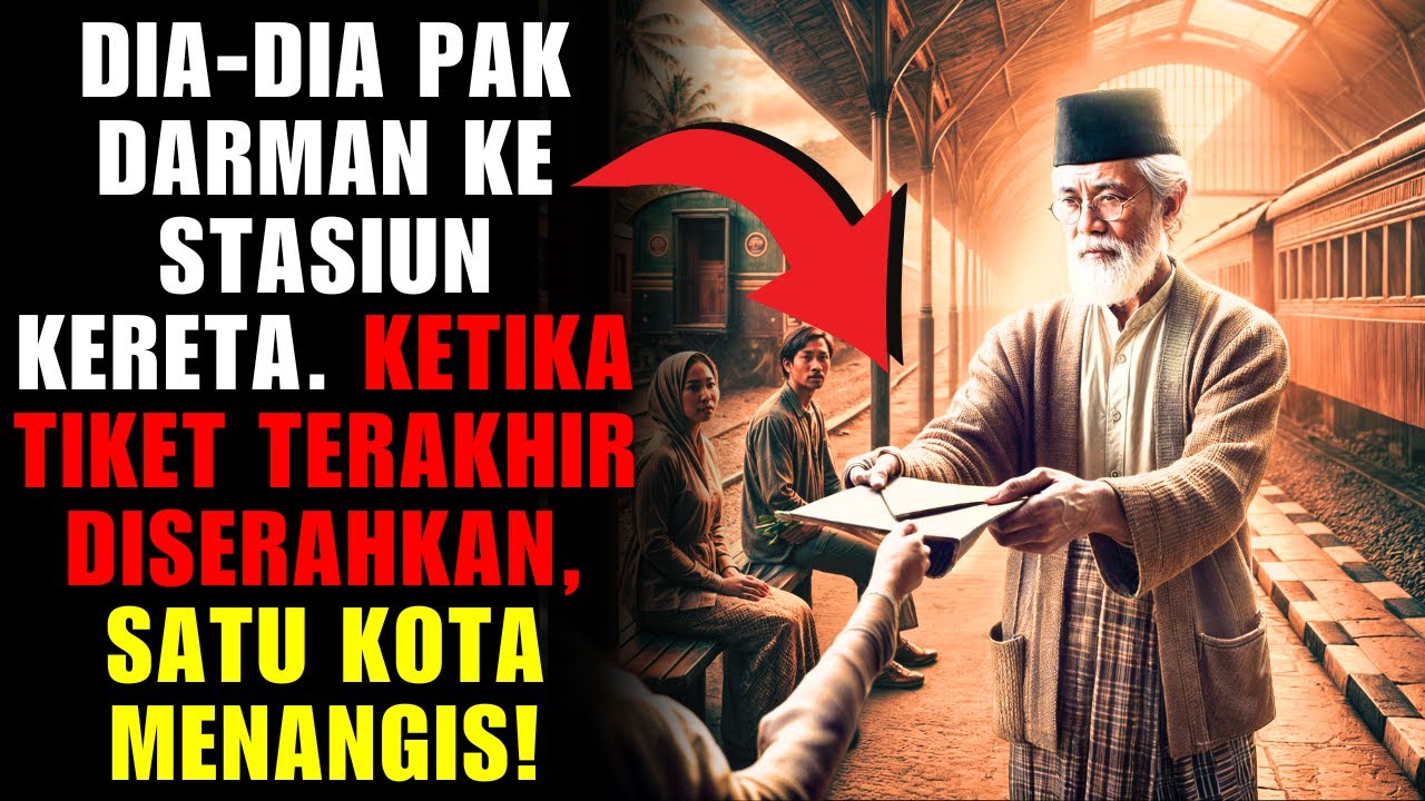 Dia-Dia Pak Darman Ke Stasiun Kereta. Ketika Tiket Terakhir Diserahkan ...