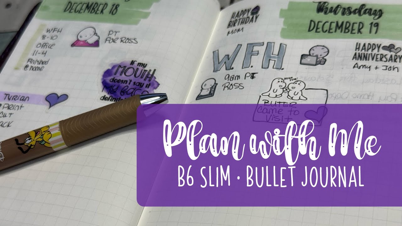 Bullet Journal Weekly Set Up | B6 Slim Stalogy | Plan with Me - YouTube