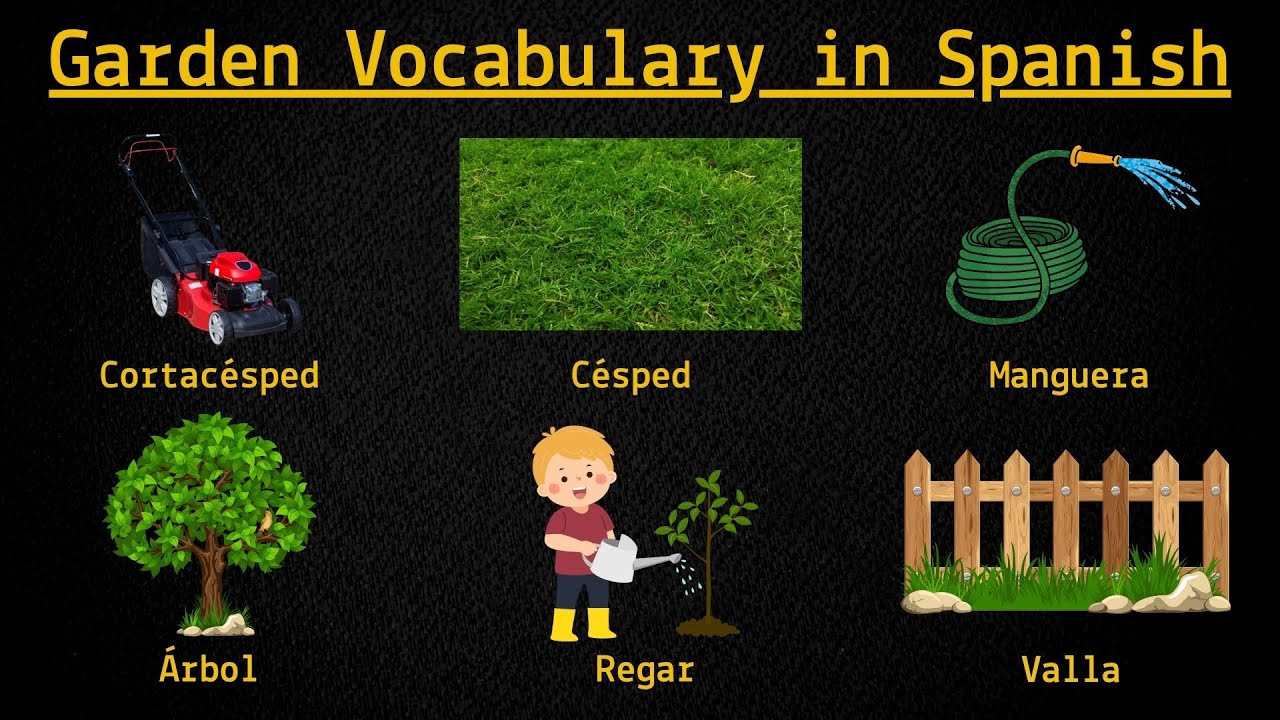 Garden Vocabulary in Spanish - YouTube