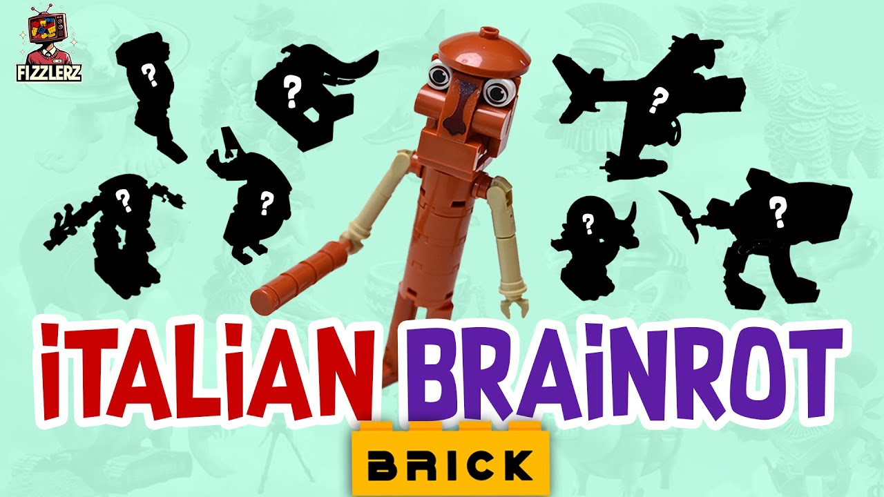 8 Italian brainrot collection box set | Unofficial Lego | Brick | ASMR ...
